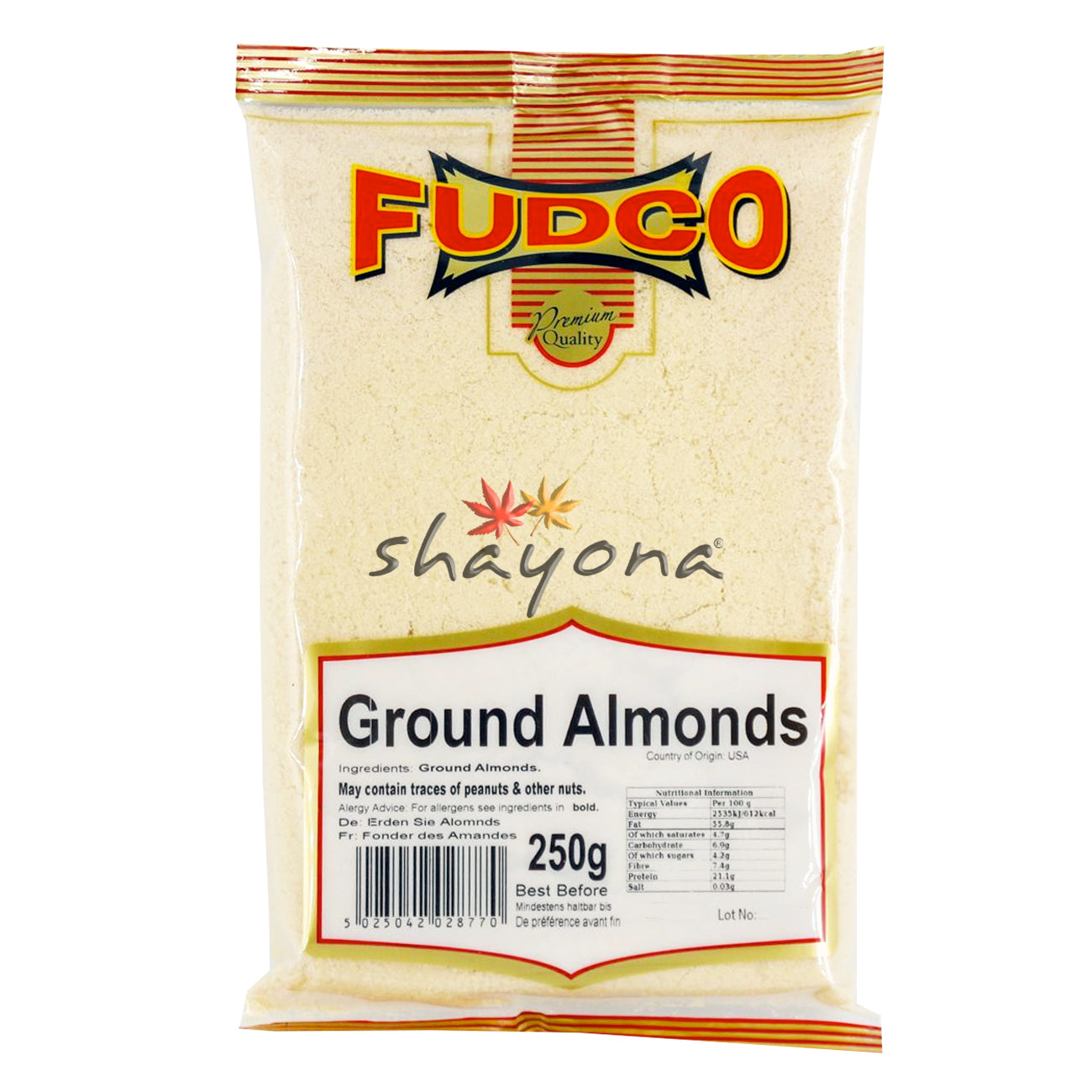 Fudco Ground Almonds – Shayona UK