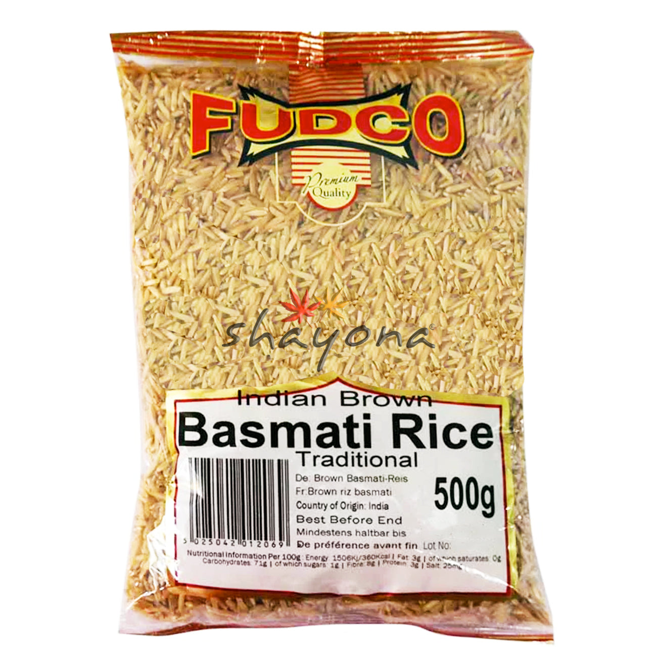 Fudco Indian Brown Basmati Rice – Shayona UK