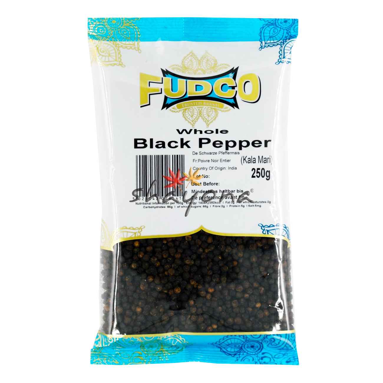 Fudco Whole Black Pepper – Shayona UK