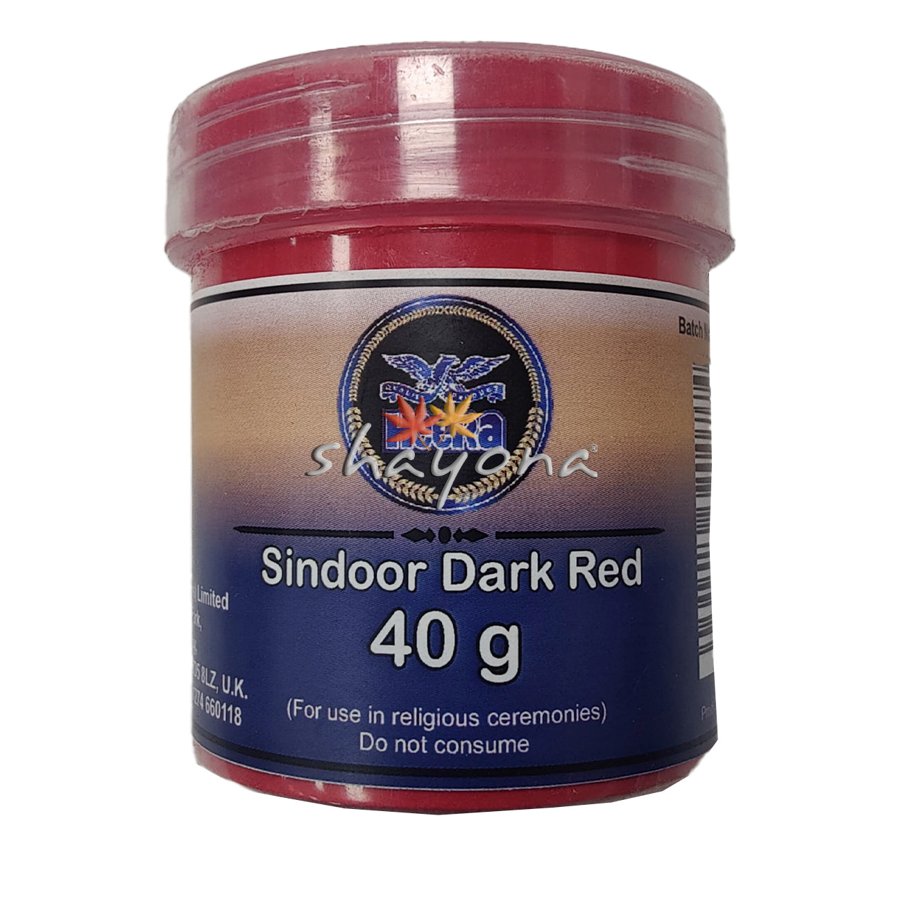 Heera Sindoor Dark Red Powder – Shayona UK