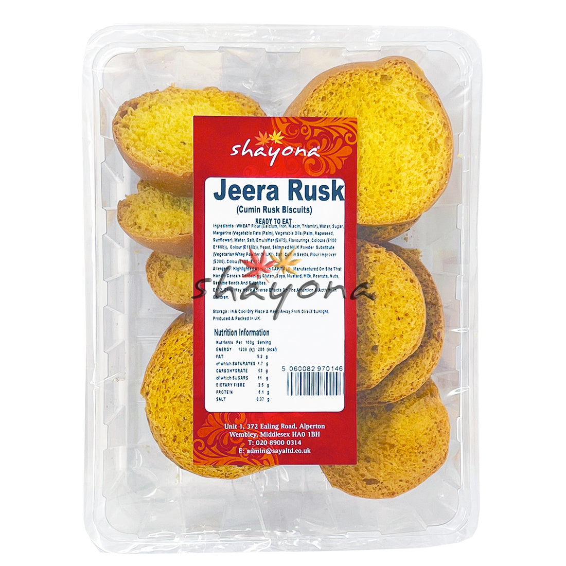 Shayona Jeera Rusk – Shayona UK
