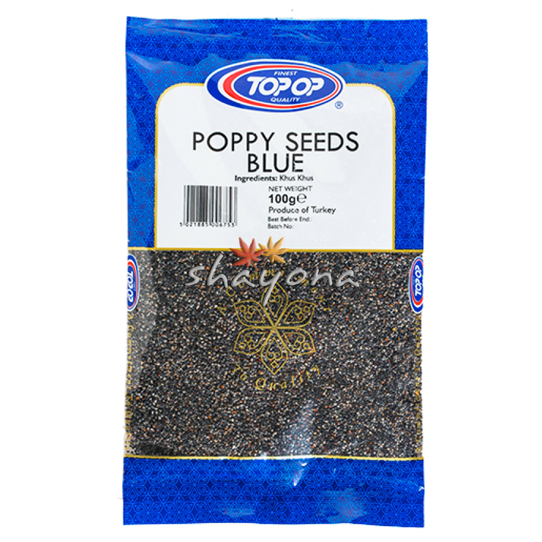 TopOp Blue Poppy Seeds – Shayona UK