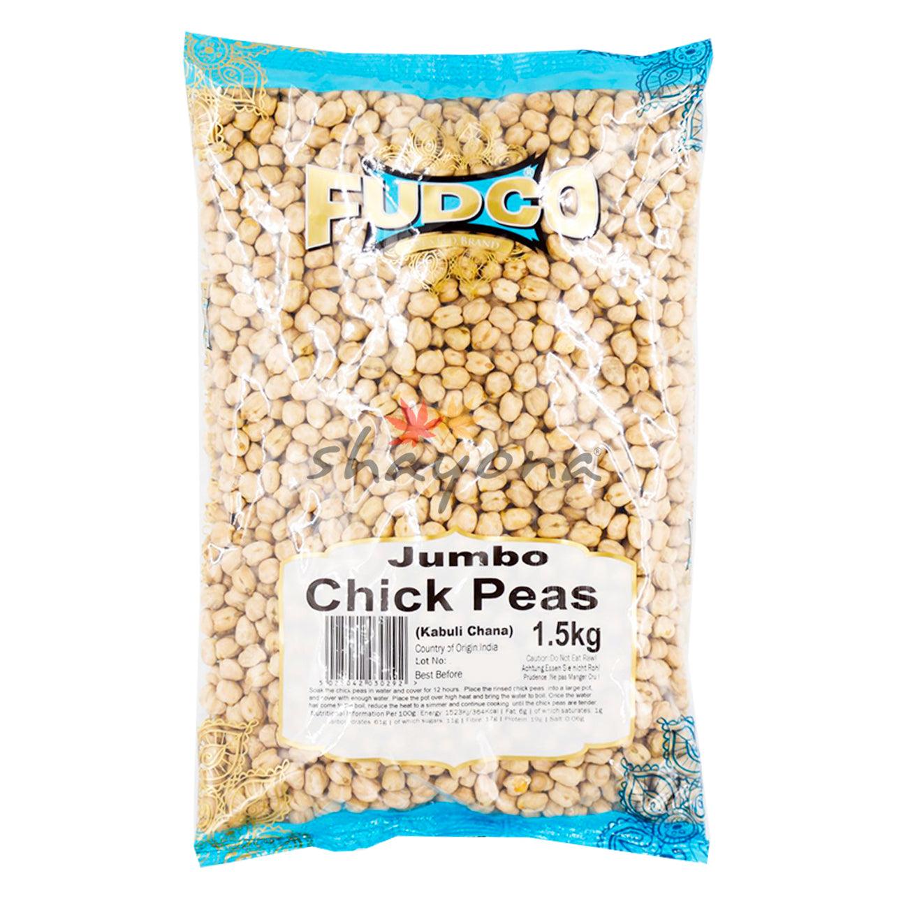 Fudco Jumbo Chick Peas – Shayona UK