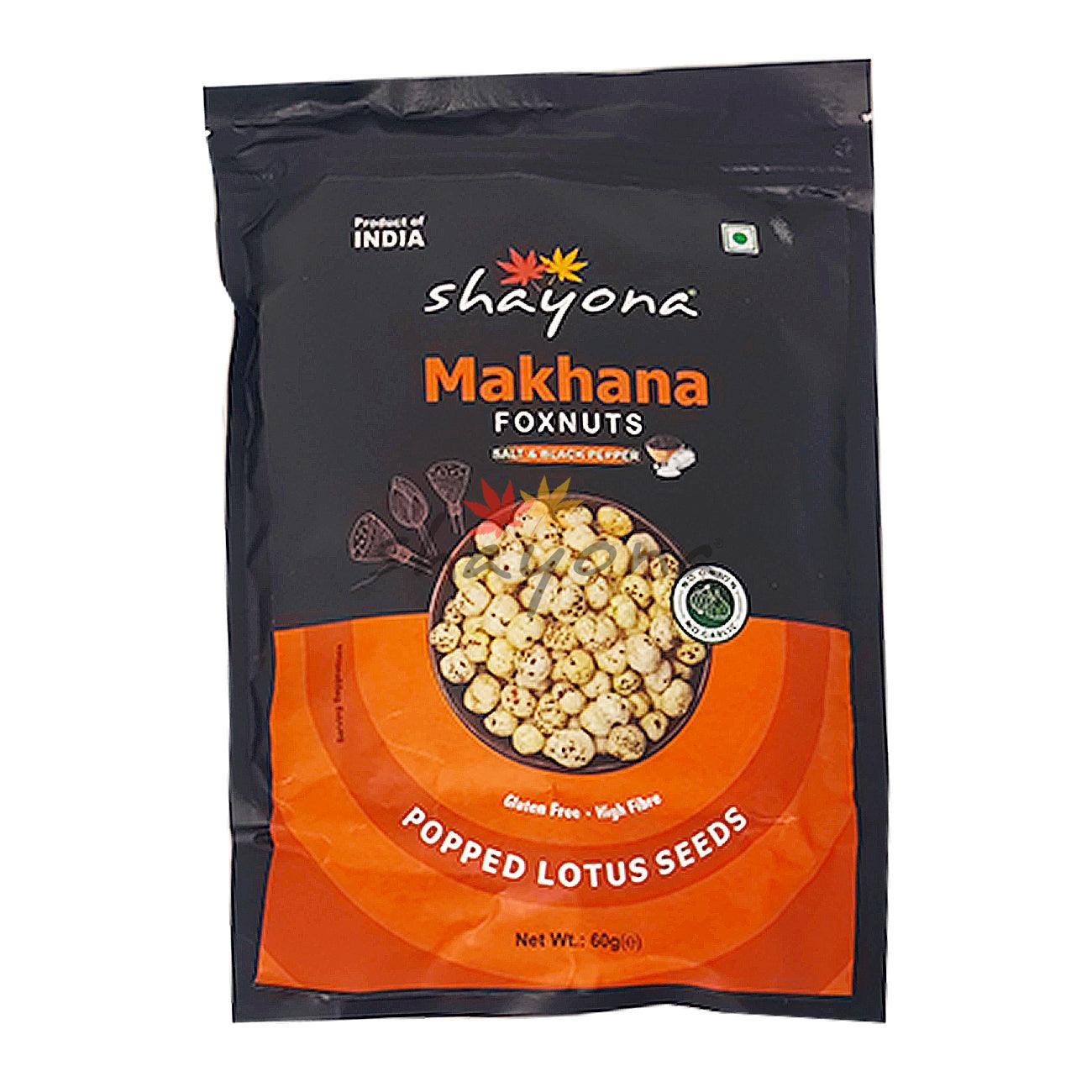 Shayona Makhana Foxnuts - Salt & Black Pepper – Shayona UK