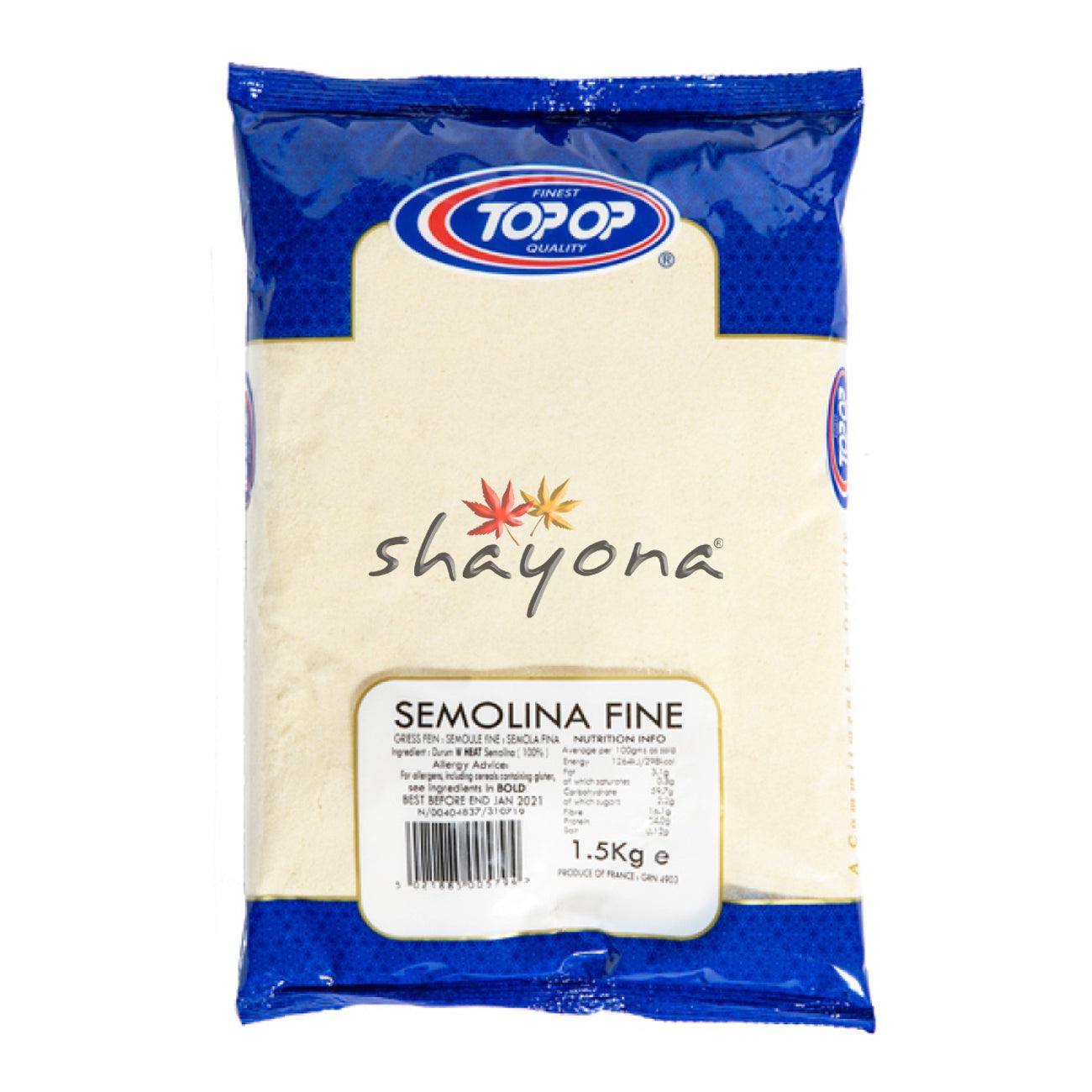 TopOp Semolina Fine – Shayona UK